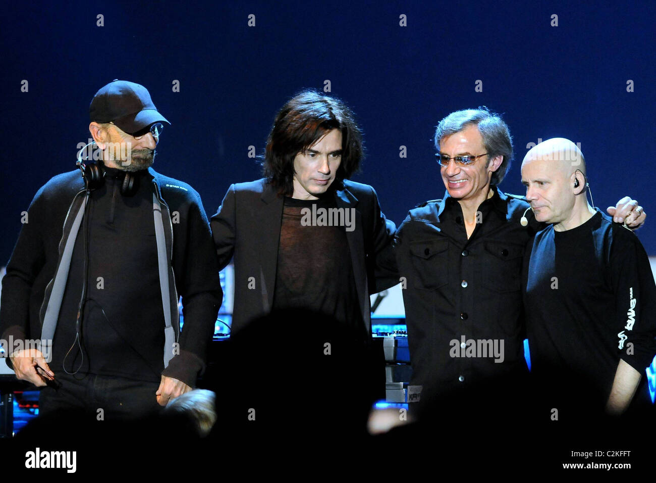 French composer and artist Jean Michel Jarre performing live at The ...
