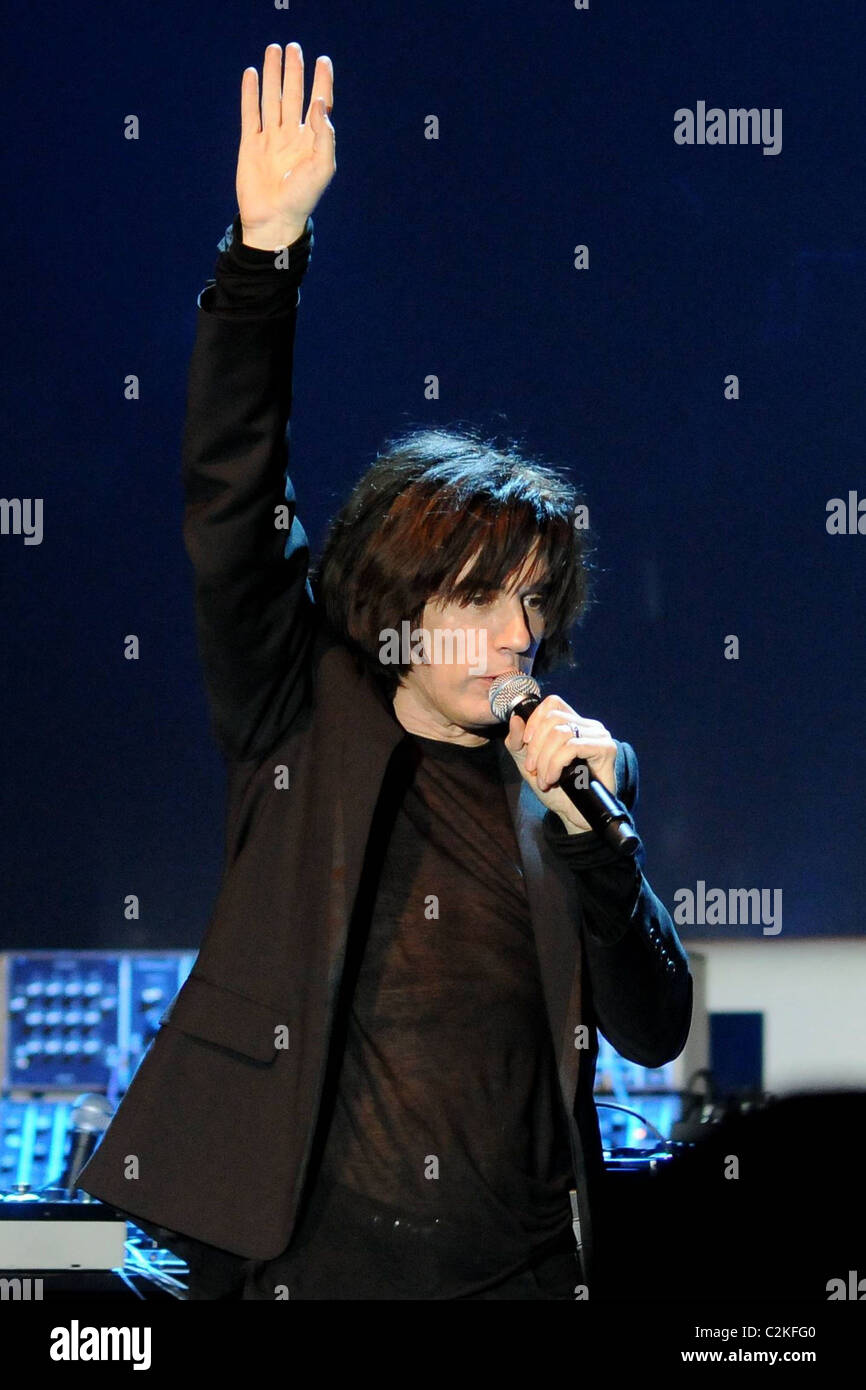 French composer and artist Jean Michel Jarre performing live at The ...