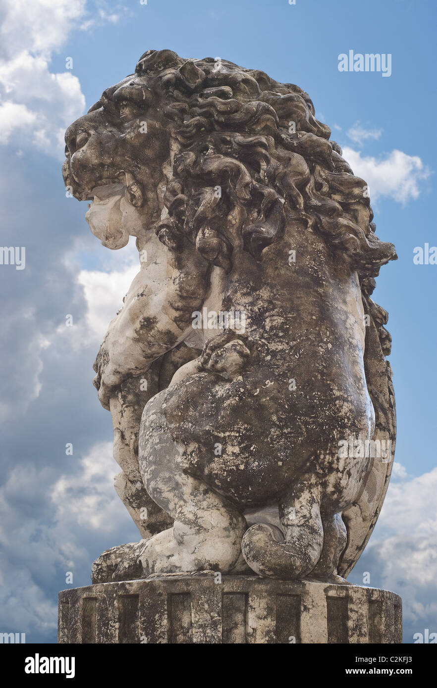 A Lion Statue as Symbol of German Culture Stock Photo - Alamy