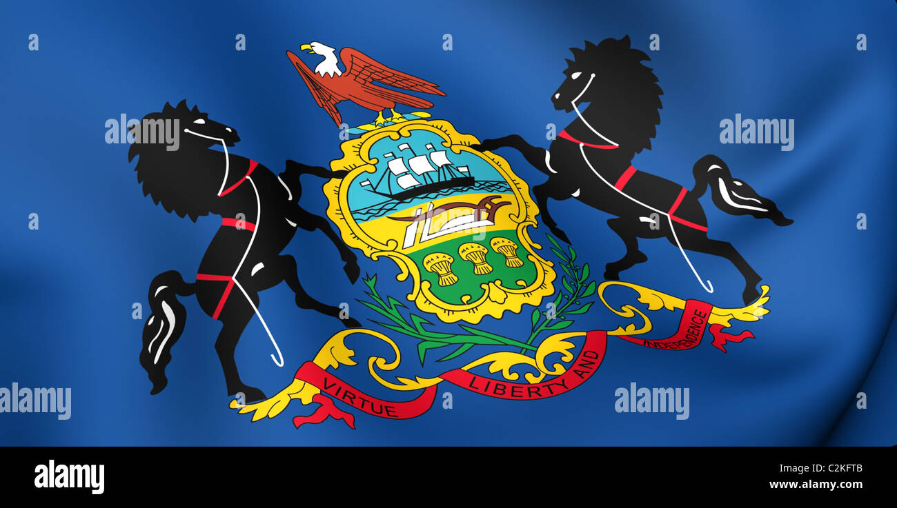 Pennsylvania usa flag hi-res stock photography and images - Alamy