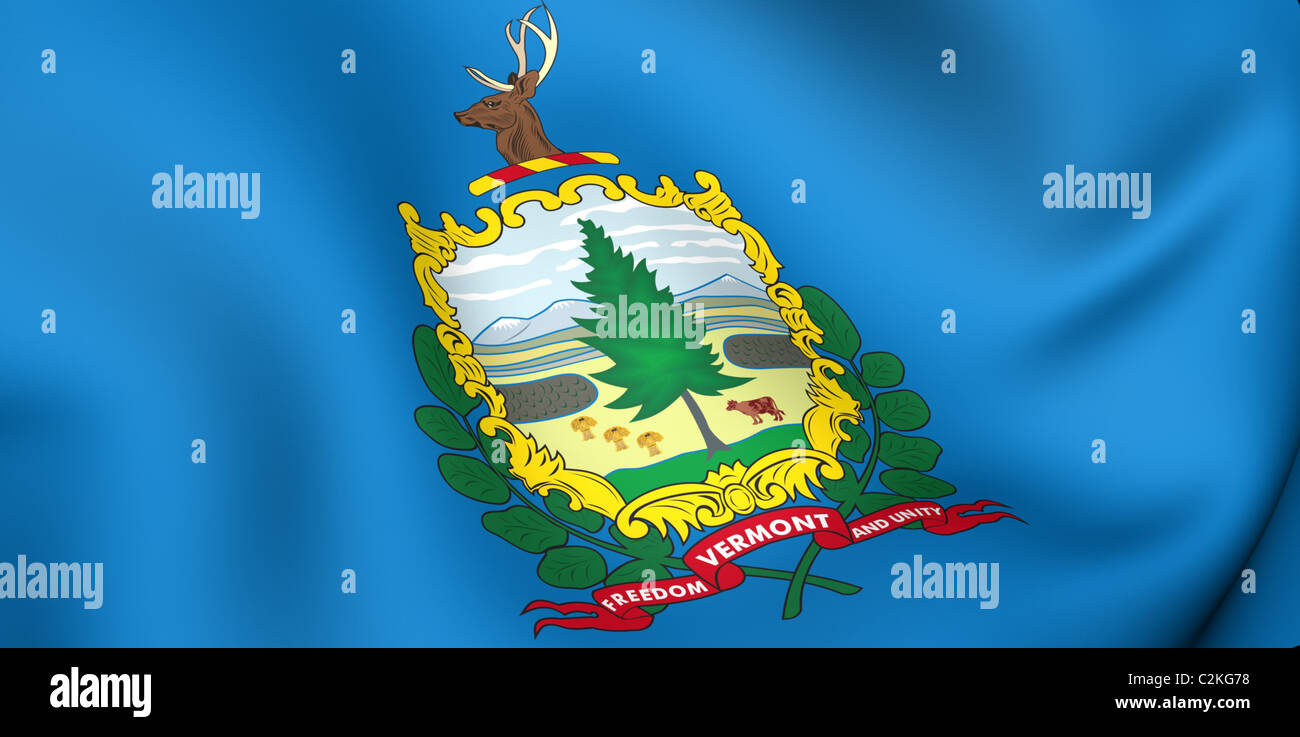 Flag of Vermont, USA Stock Photo - Alamy