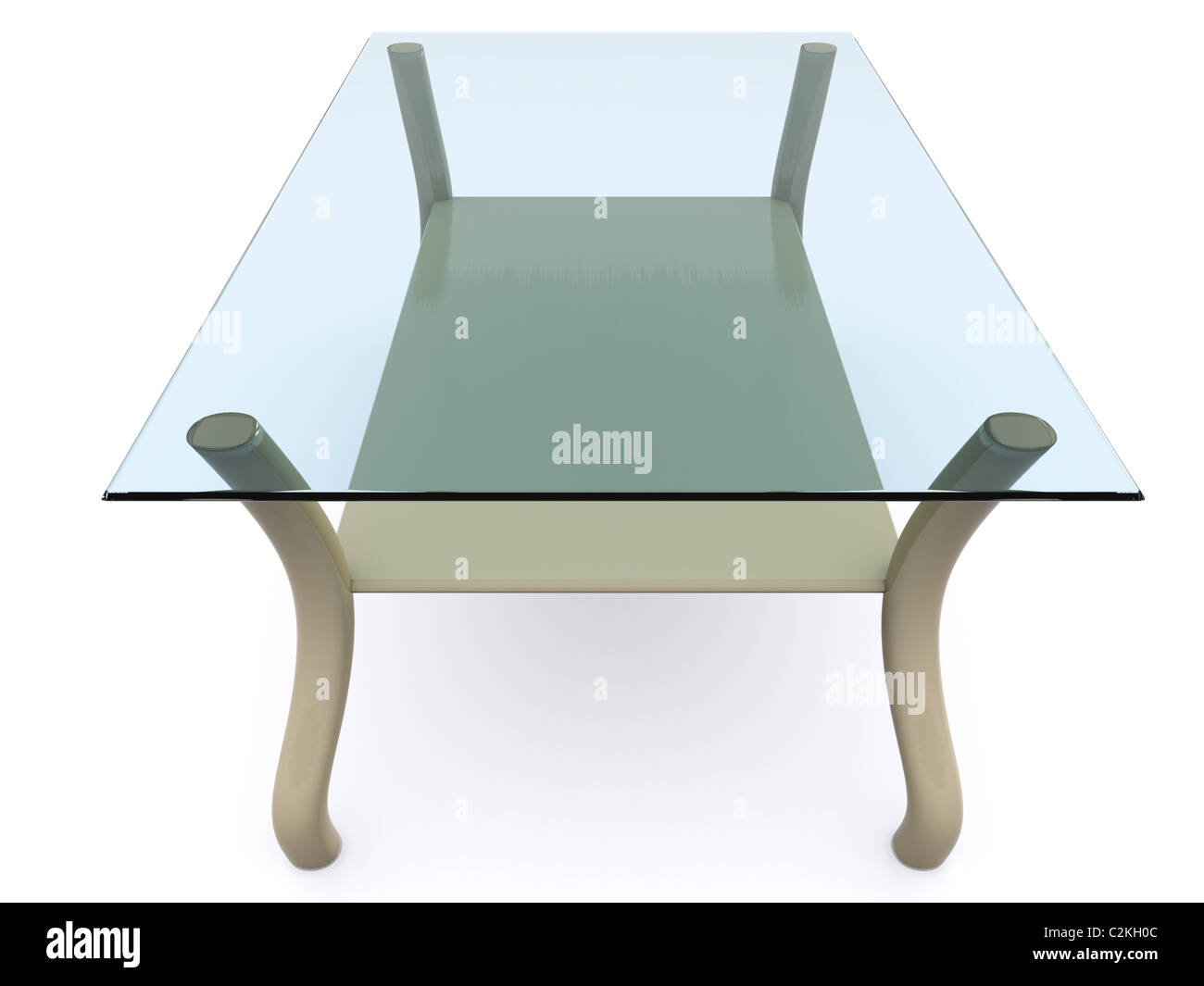 glass coffee table. 3d Stock Photo - Alamy