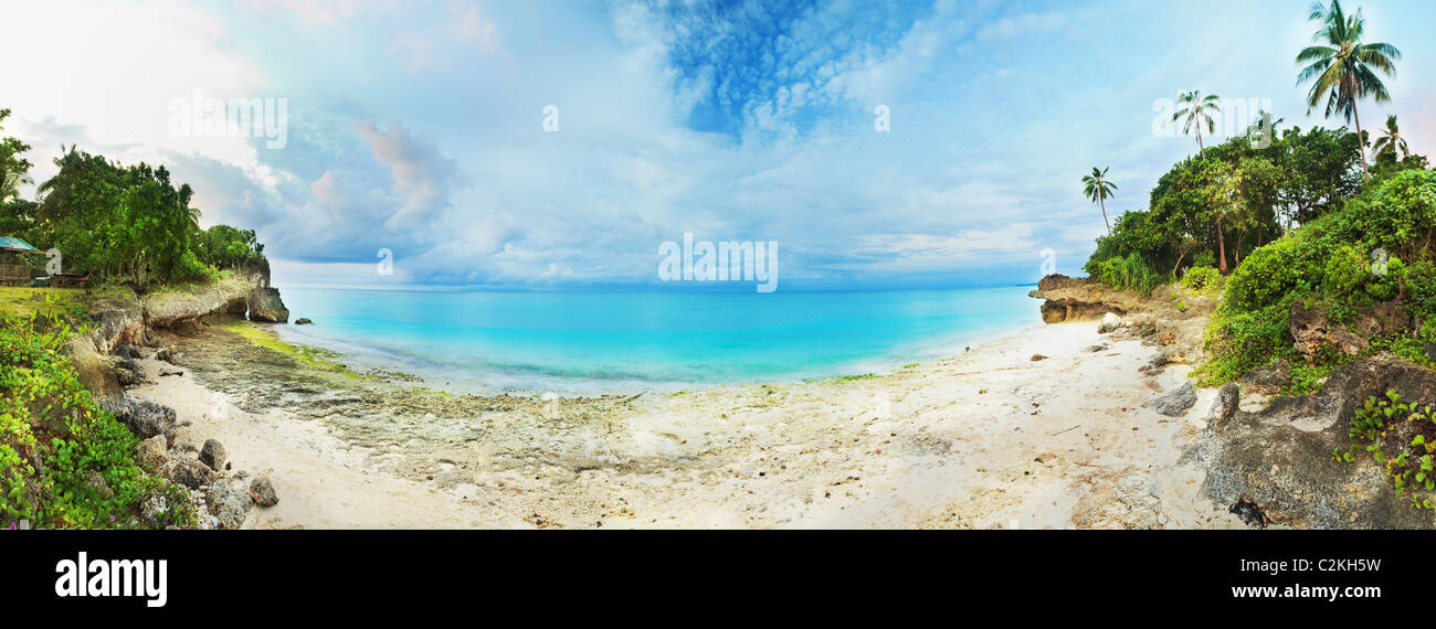 Panorama of tropical lagoon. Bohol. Philippines Stock Photo - Alamy