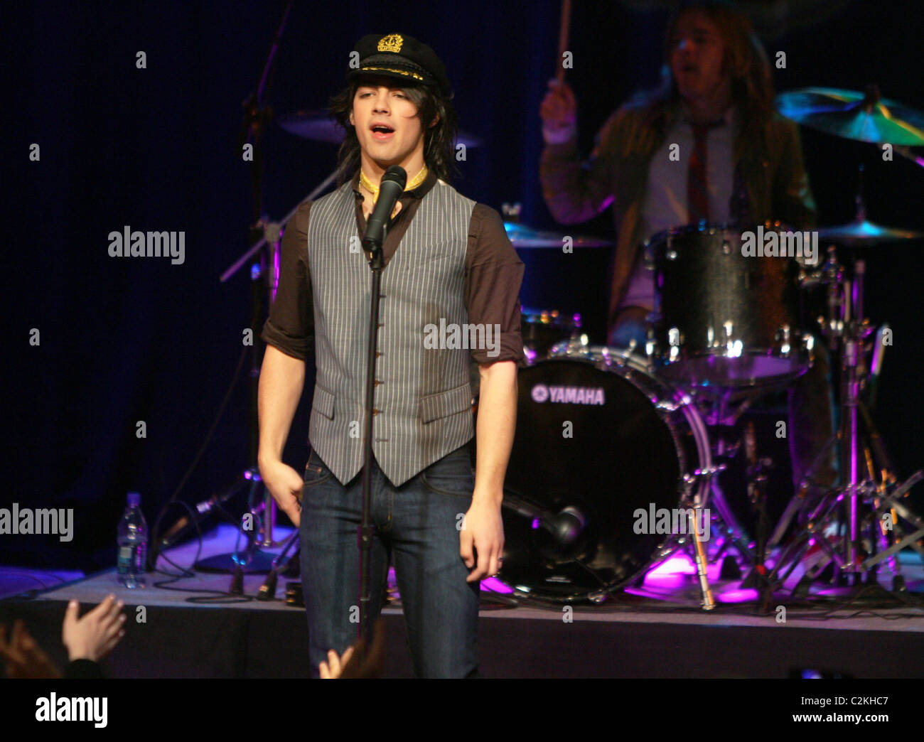 Joe Jonas Jonas Brothers performing live on 'The Early Show' at the ...