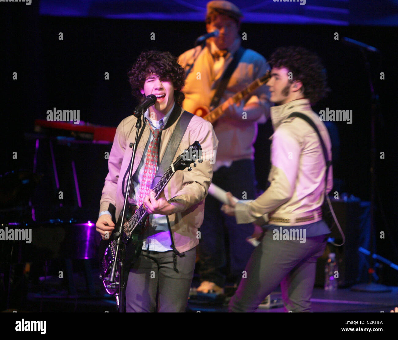 Nick Jonas Jonas Brothers performing live on 'The Early Show' at the ...