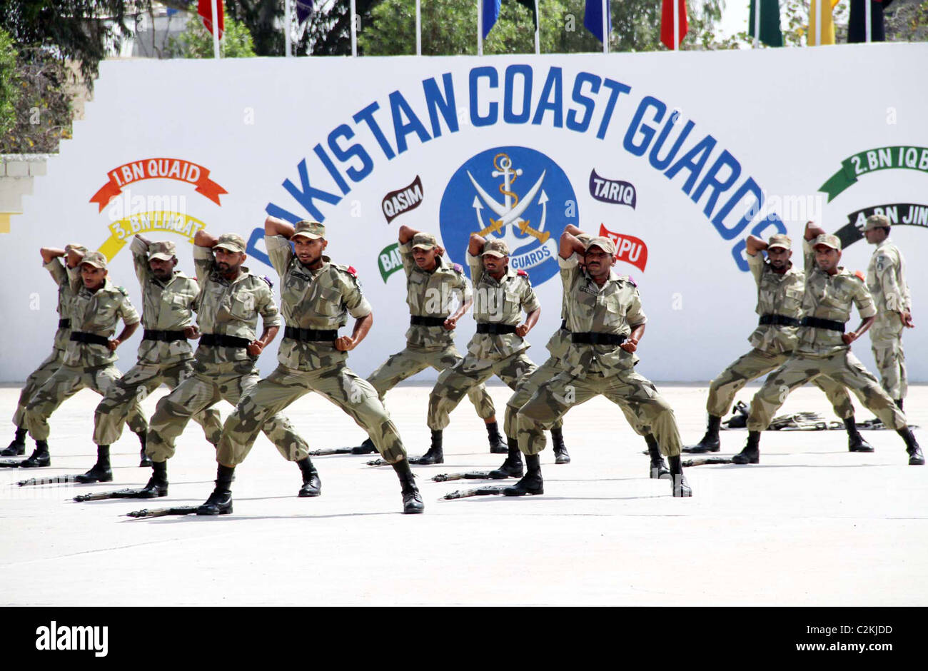 Coastguard recruits show their professional skills hi-res stock ...