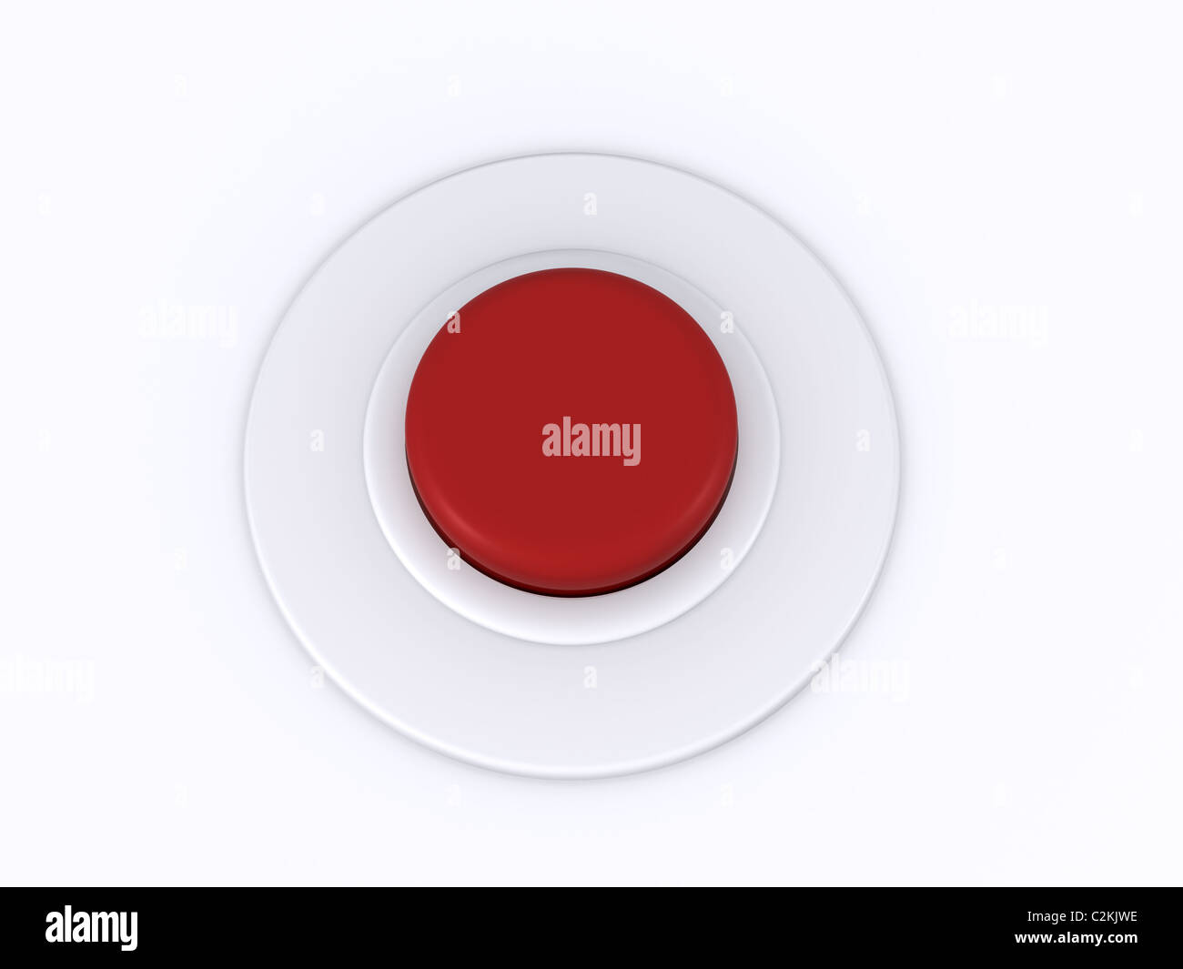 single button. 3d Stock Photo - Alamy