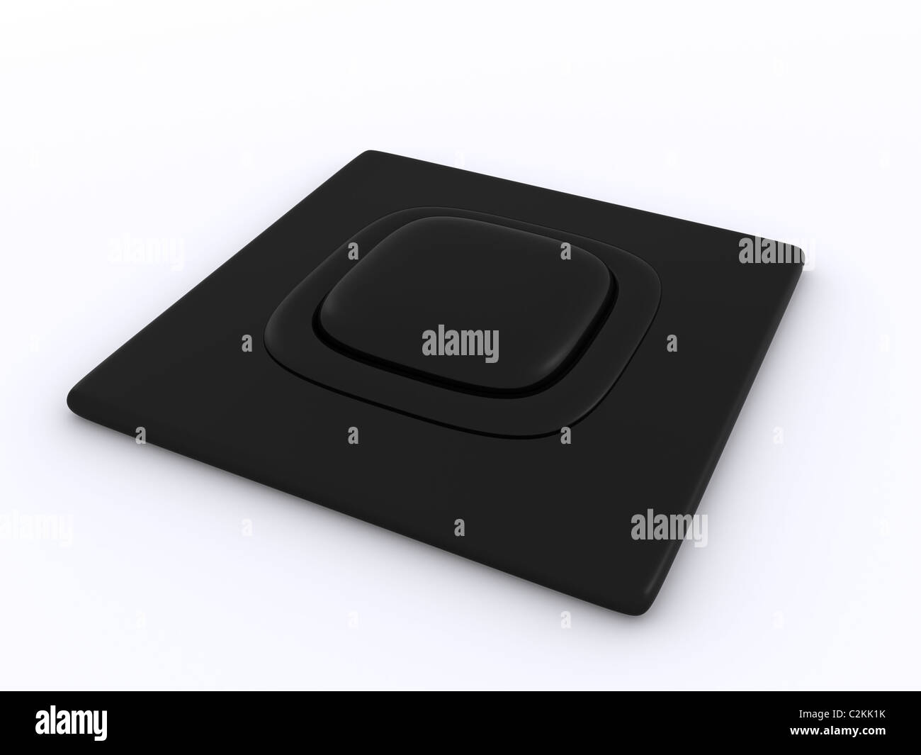 single button. 3d Stock Photo - Alamy