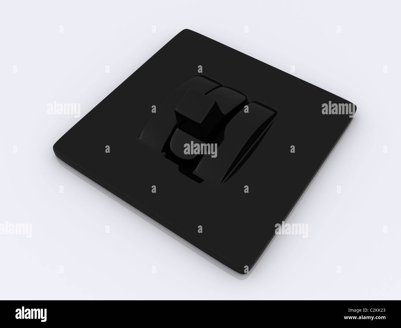 single switch. 3d Stock Photo - Alamy