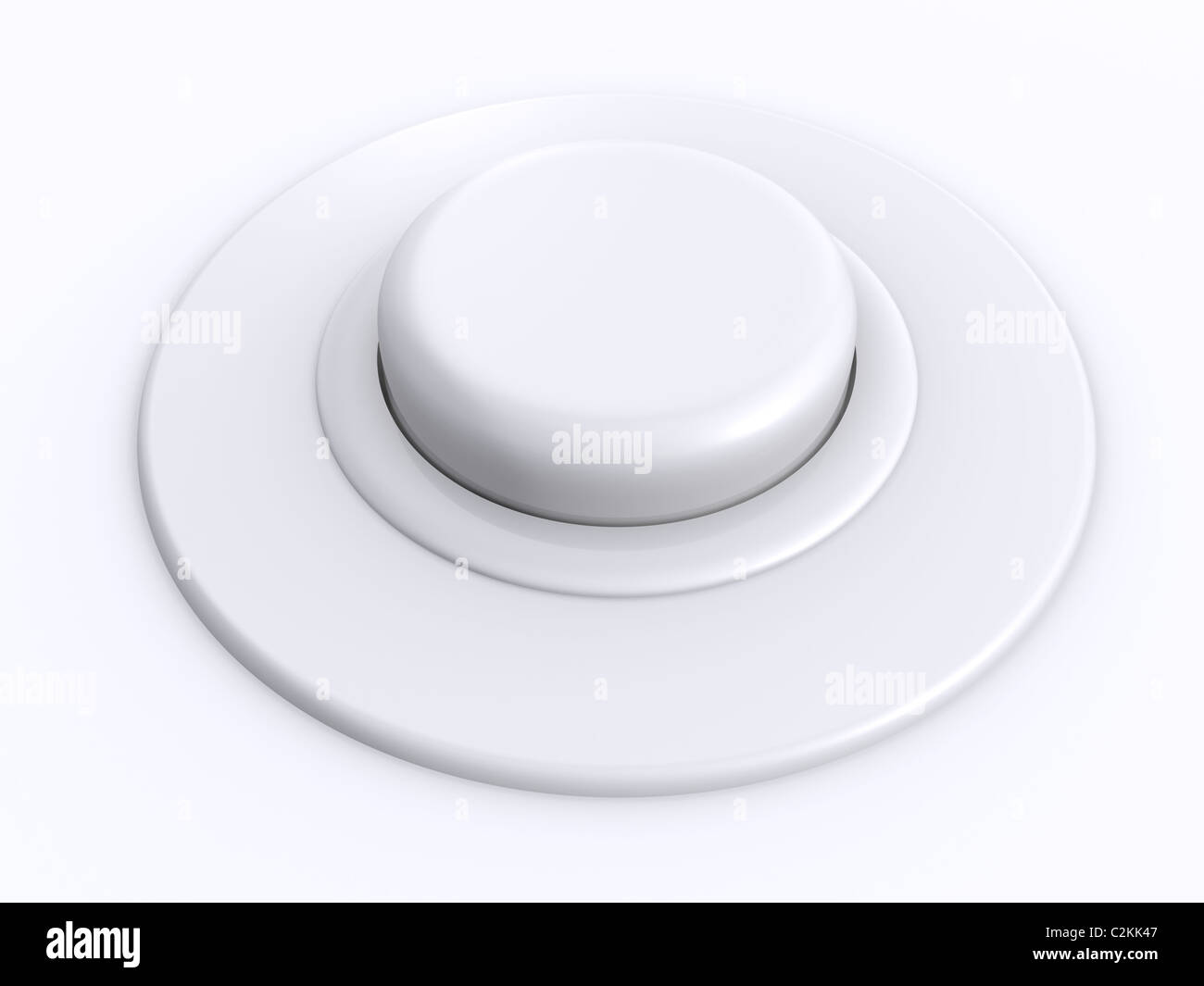 single button. 3d Stock Photo - Alamy