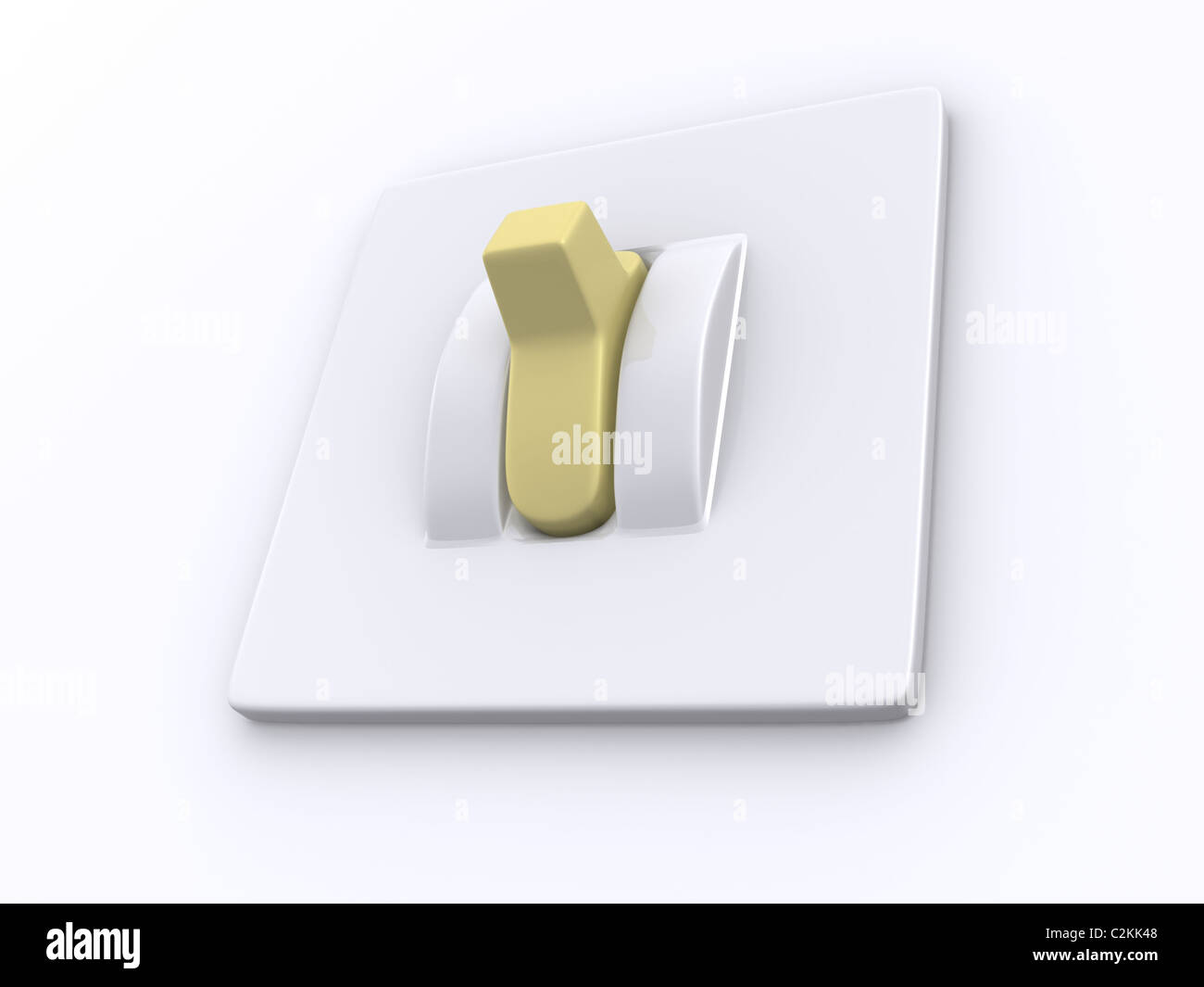 single switch. 3d Stock Photo - Alamy