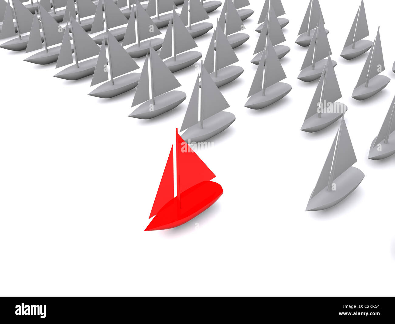 leadership ship. 3D Stock Photo - Alamy