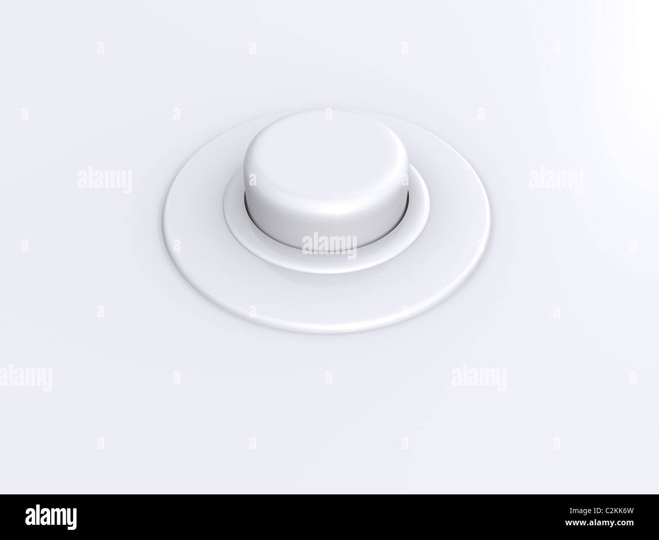 single button. 3d Stock Photo - Alamy