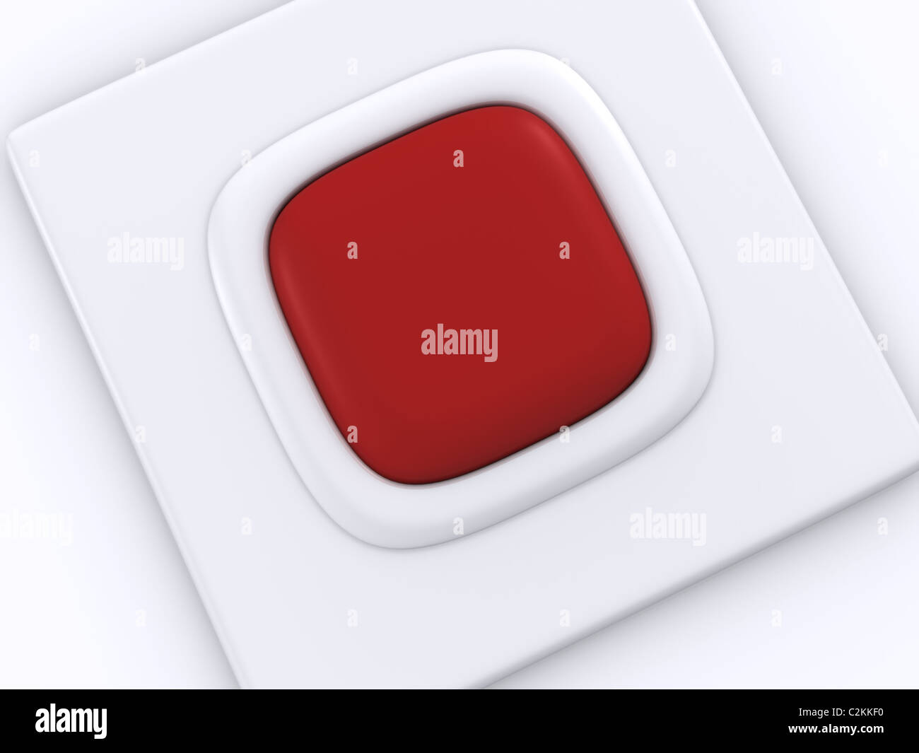 single button. 3d Stock Photo - Alamy