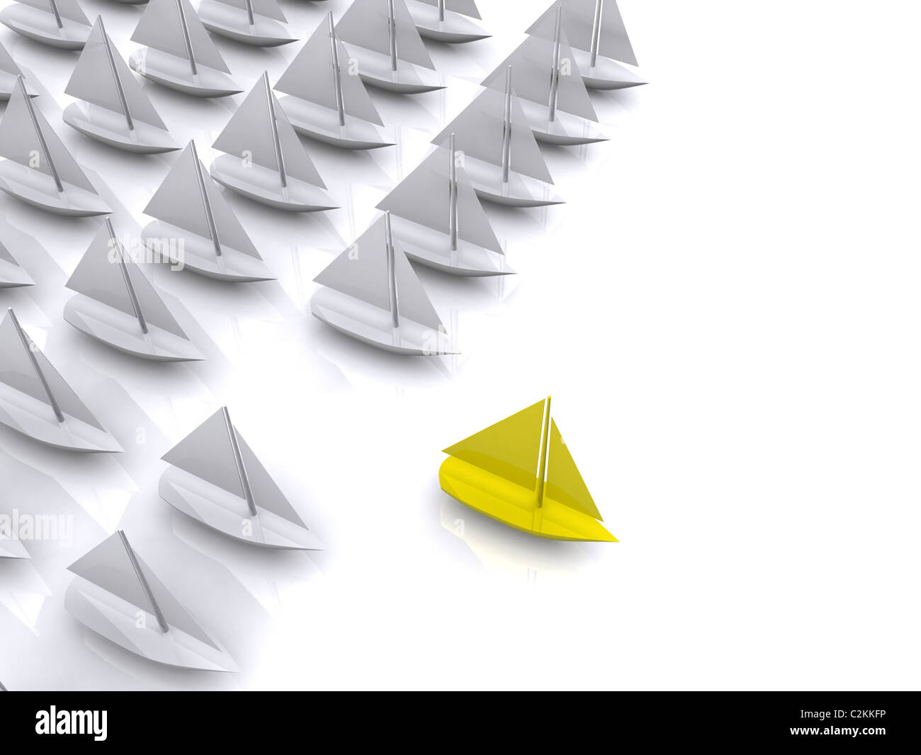 leadership ship. 3D Stock Photo - Alamy