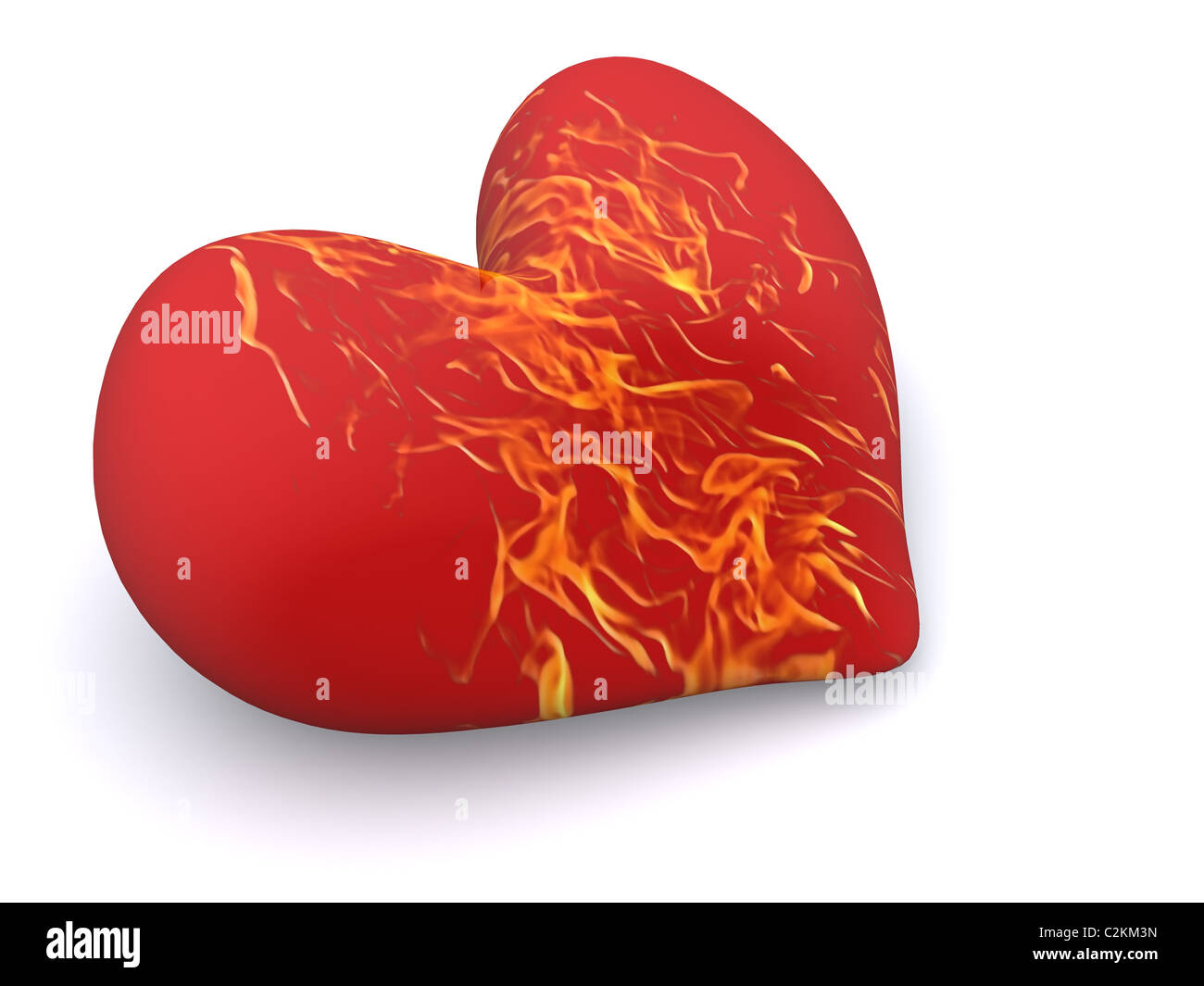 Burning heart illustration hi-res stock photography and images - Alamy