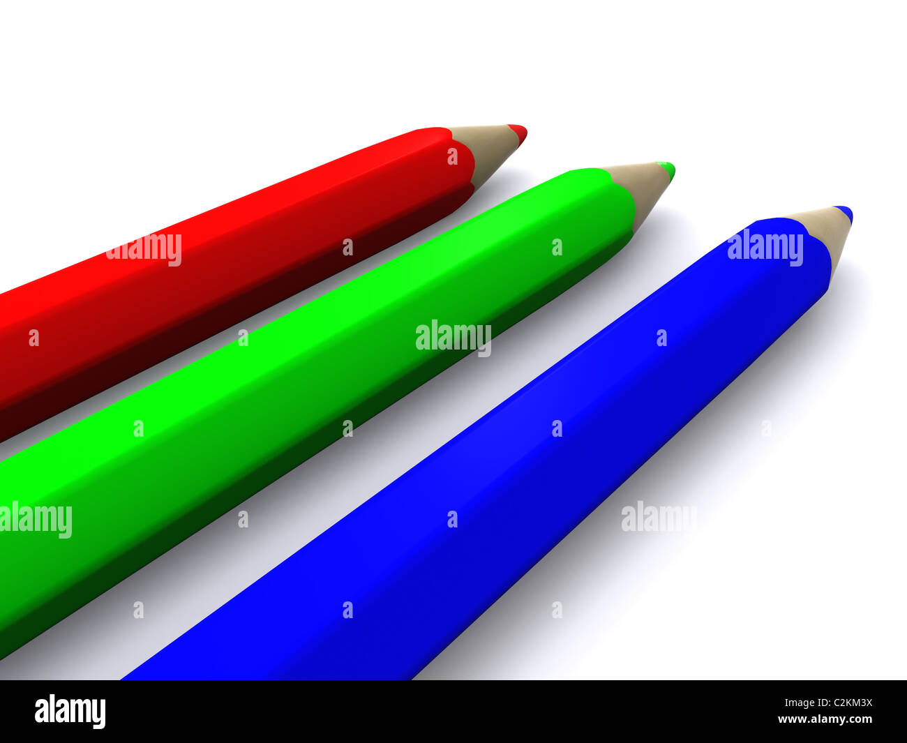 3d pencils hi-res stock photography and images - Alamy