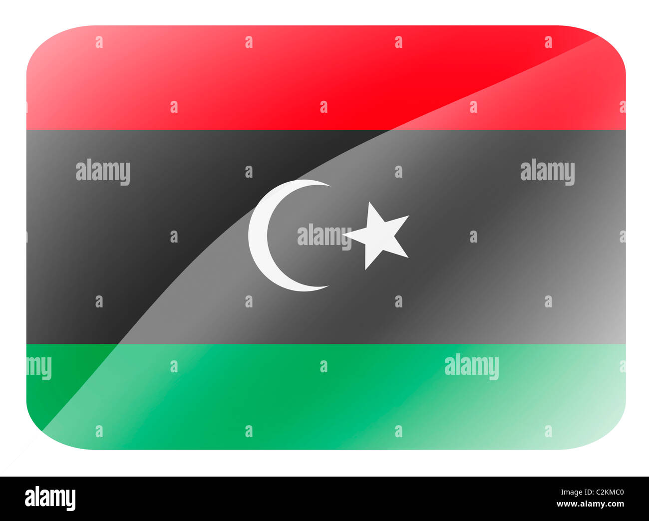 Libyan Republic flag Libya Stock Photo - Alamy