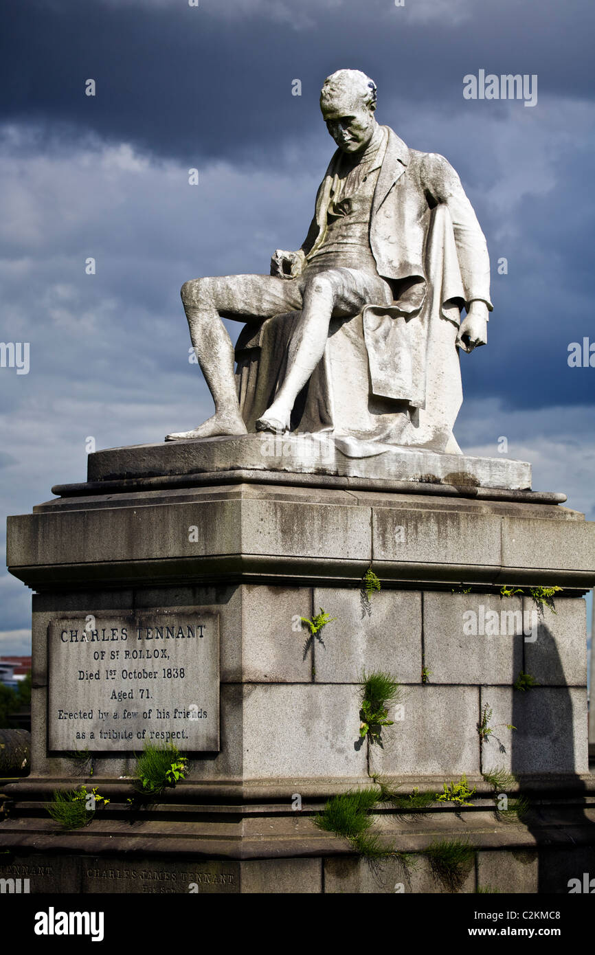 Memorial to Charles Tennant in Glasgow Necropolis Stock Photo - Alamy