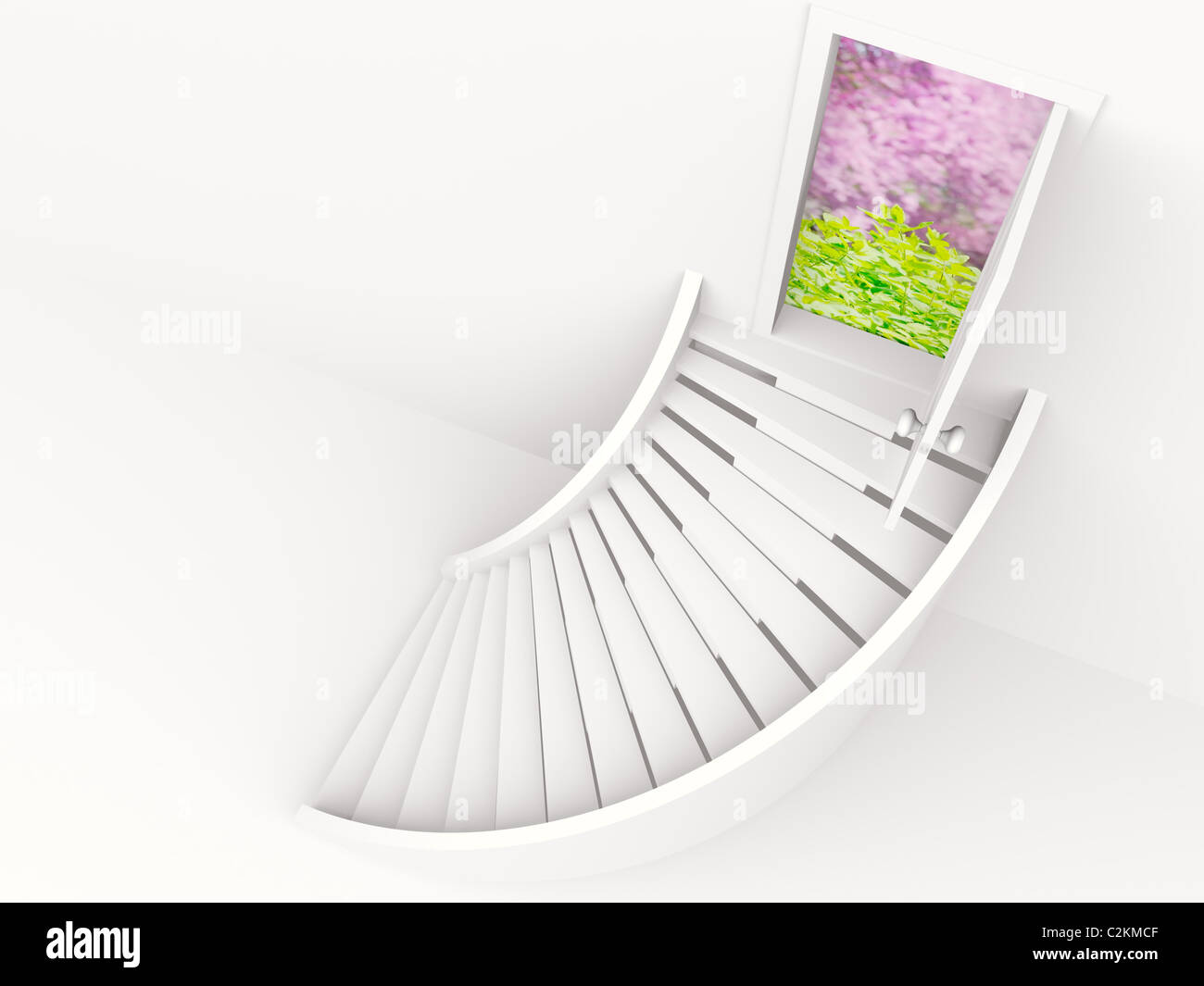 Door ajar isolated Cut Out Stock Images & Pictures - Alamy