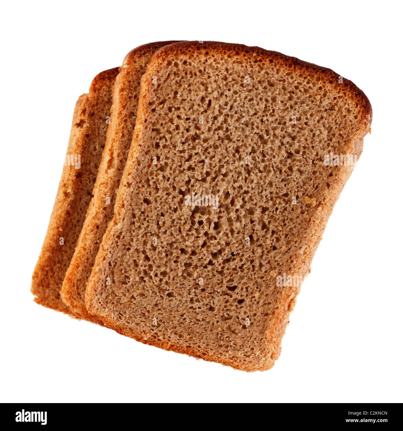 slices of rye bread isolated on a white background Stock Photo - Alamy