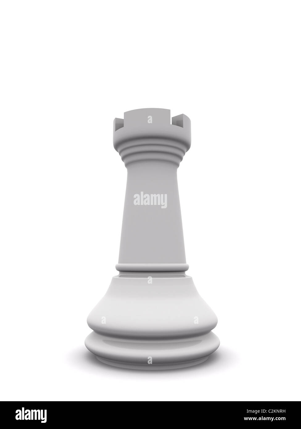white rook. 3d chess game Stock Photo - Alamy