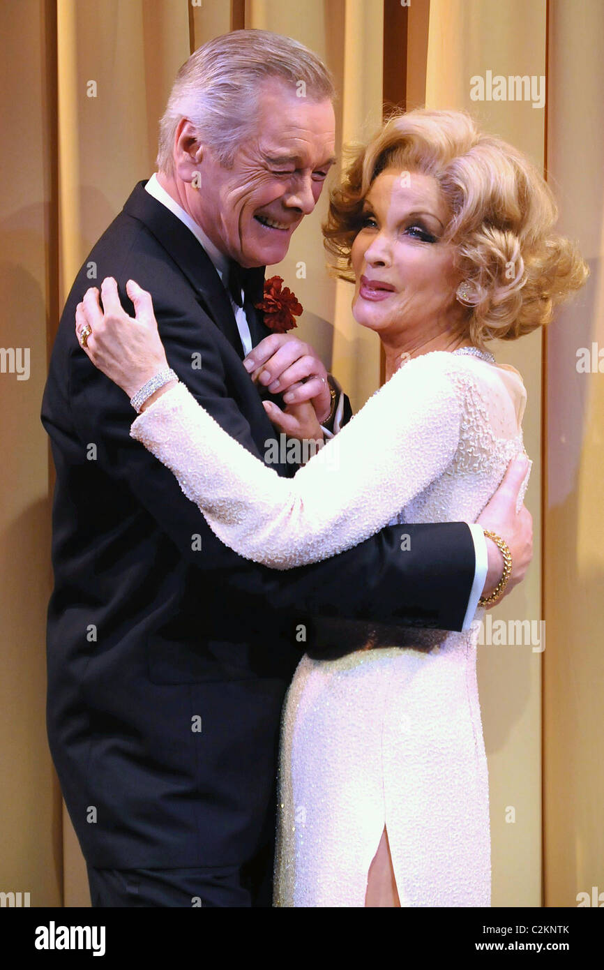 Kate O'Mara and Frank Barrie pose as Marlene Dietrich and Noel Coward ...