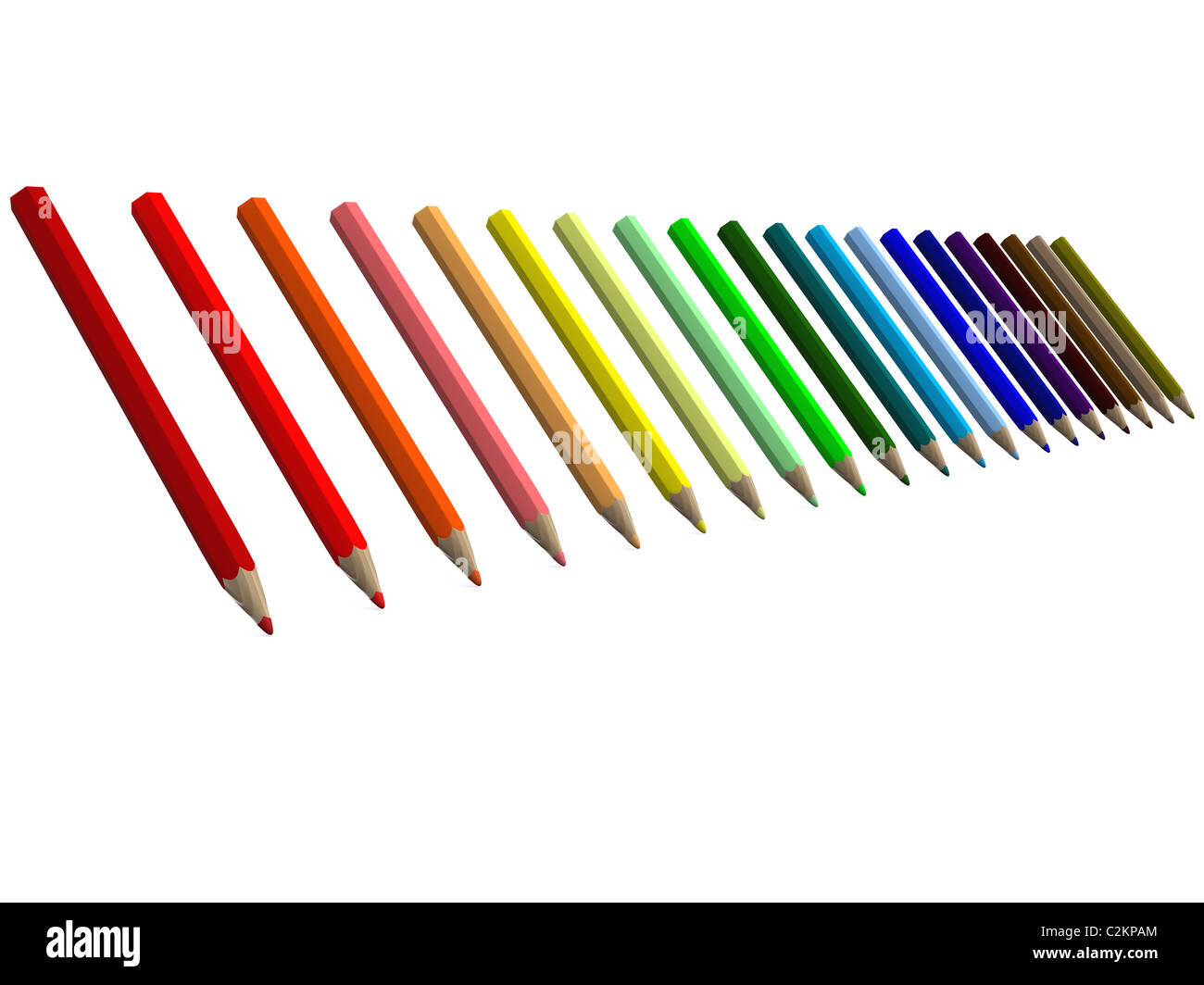 Background colored pencils 3d hi-res stock photography and images - Alamy