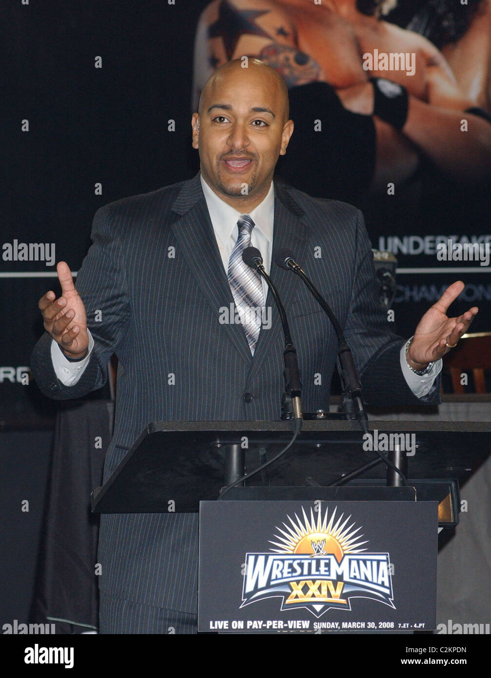 Jonathan Coachman Press conference at the Hard Rock Cafe Times Square ...
