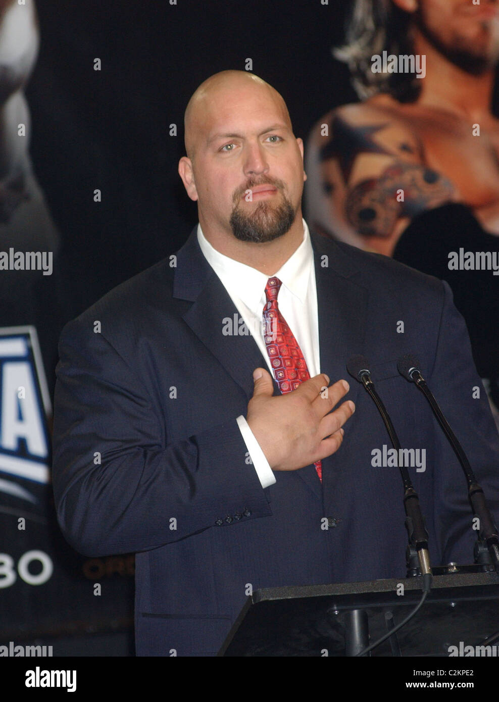 Big Show aka Paul Wight Press conference at the Hard Rock Cafe Times ...