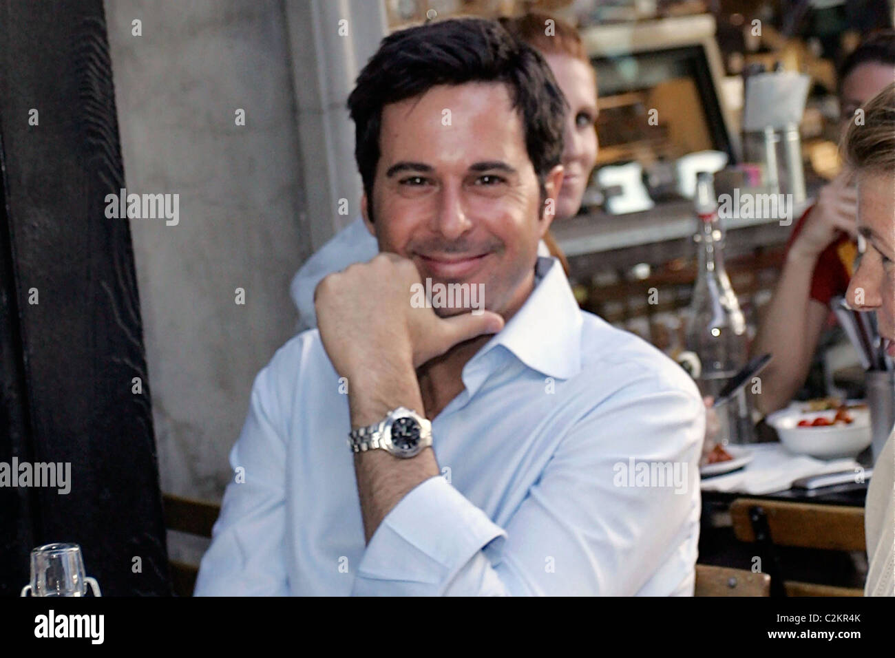 Actor Jonathan Silverman eanjoys a meal at Joans on Third restaurant in ...