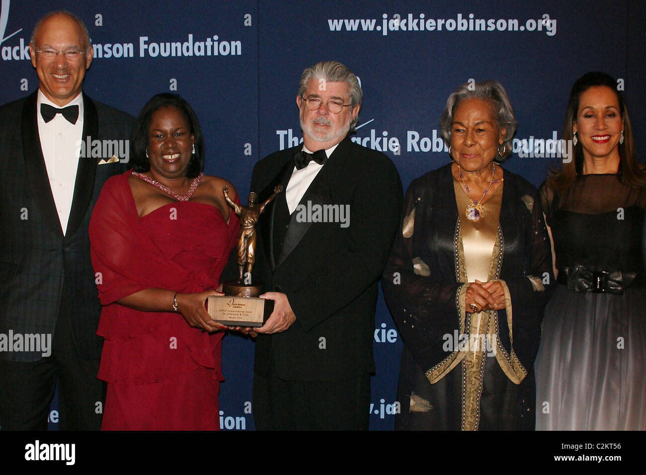 Leonard S. Coleman, Sharon Robinson, George Lucas, Rachel Robins Jackie ...