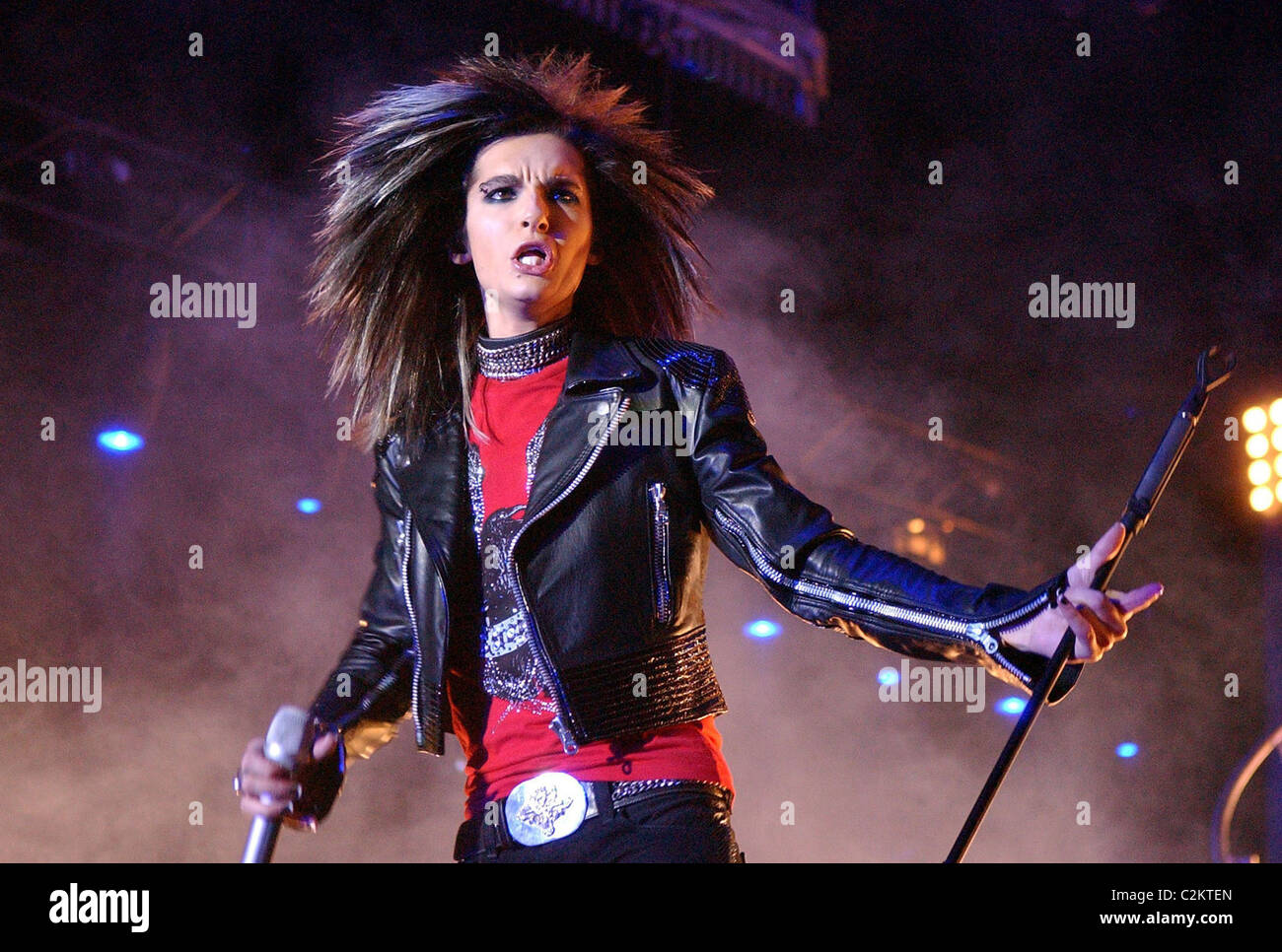 Bill Kaulitz Tokio Hotel in concert at the Ahoy stadium Rotterdam ...