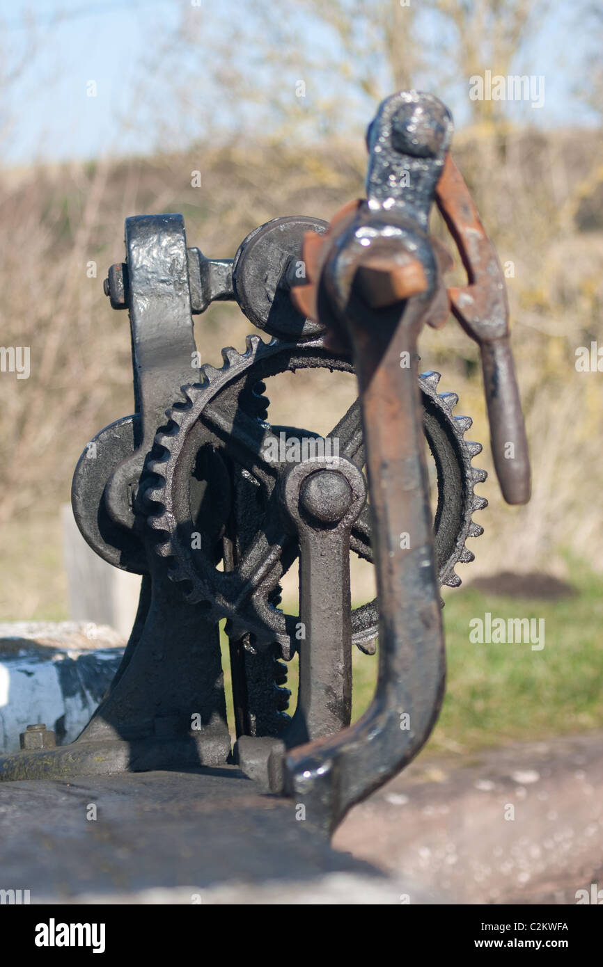 Lock gate mechanism Stock Photo - Alamy