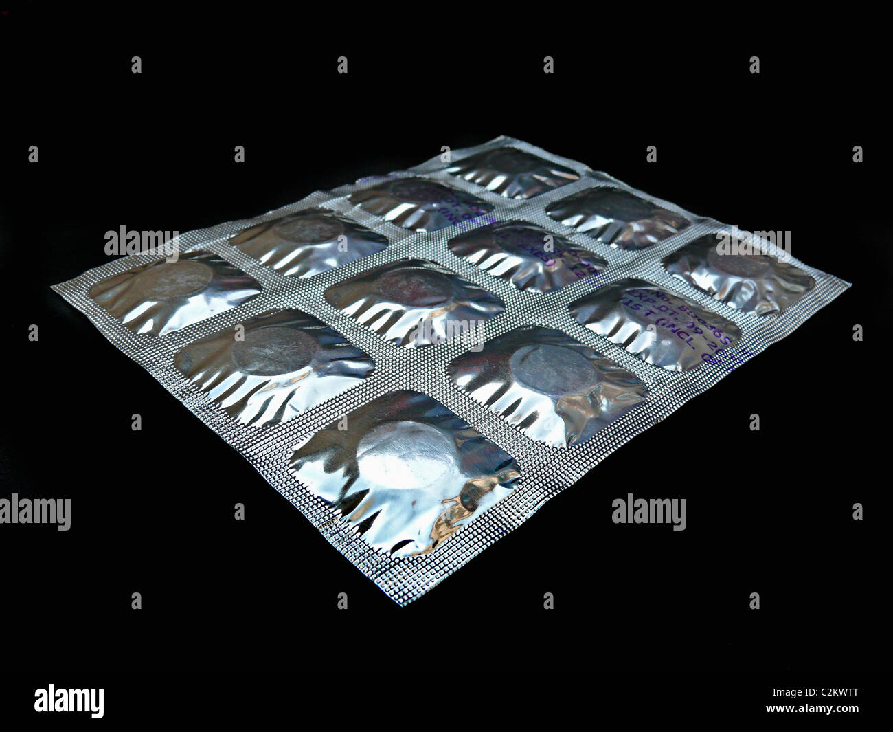 Pills in silver packaging hi-res stock photography and images - Alamy