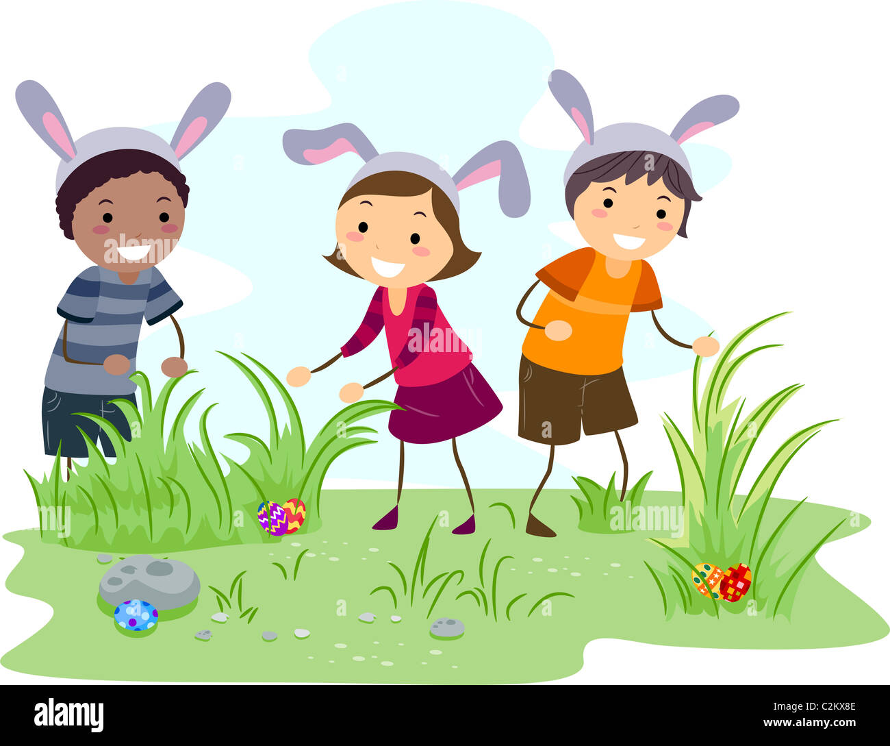 Easter Egg Hunt Cartoon