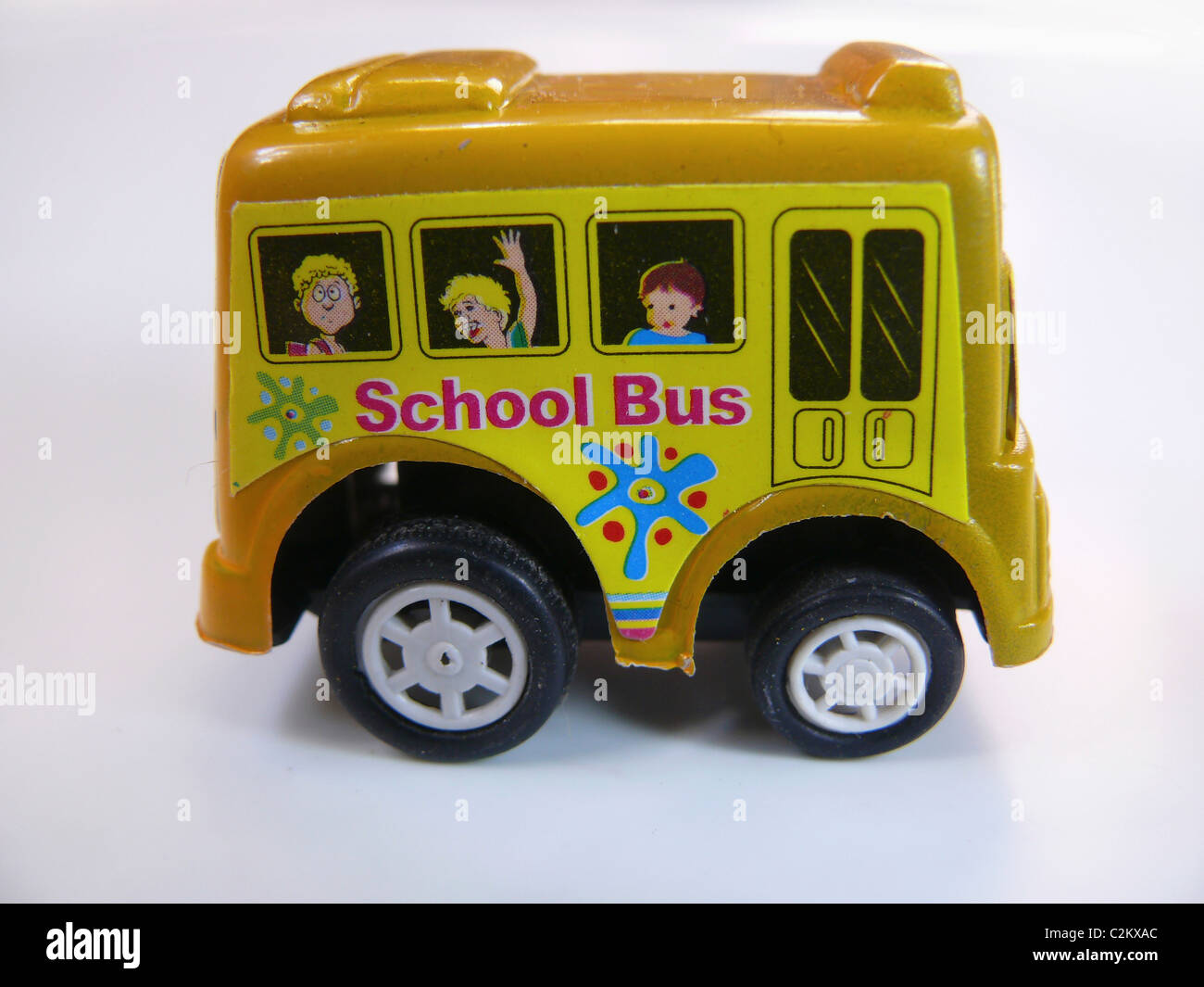 Toy School Bus Stock Photo - Alamy