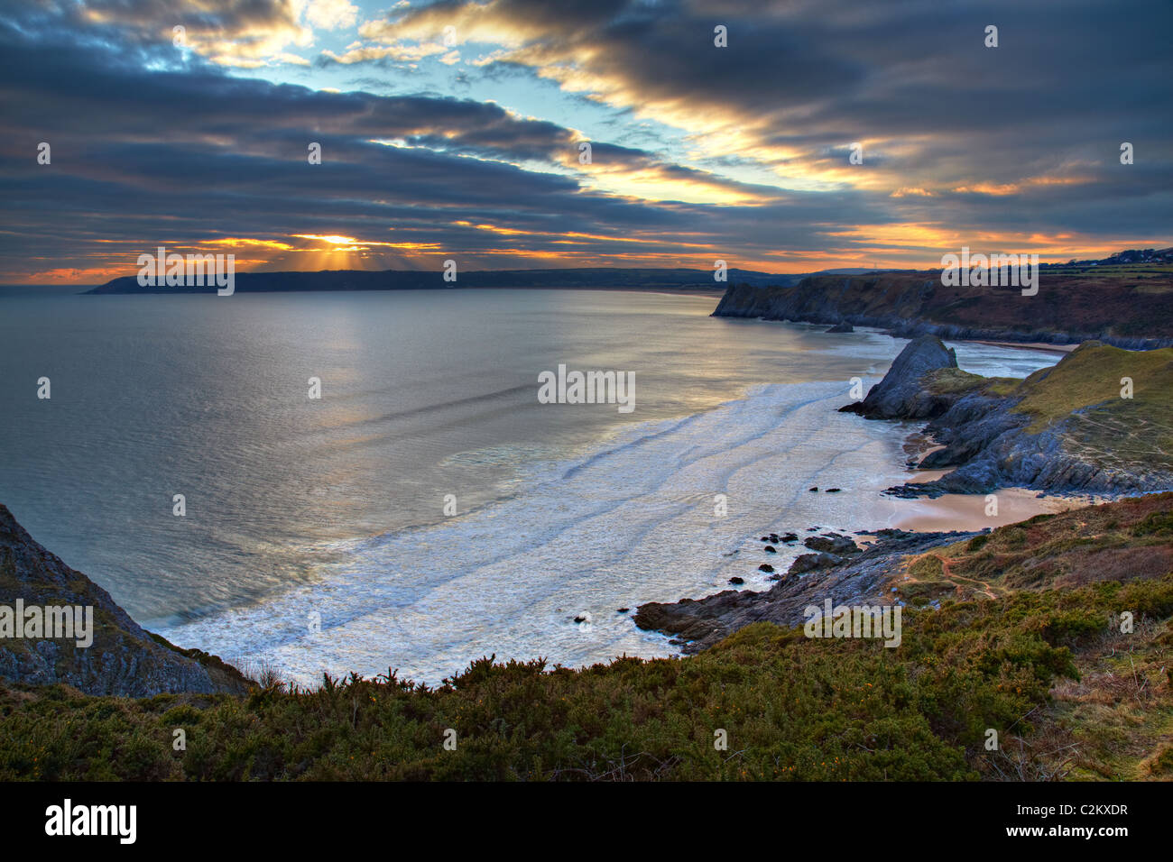 Gower Sunset Stock Photos & Gower Sunset Stock Images - Alamy