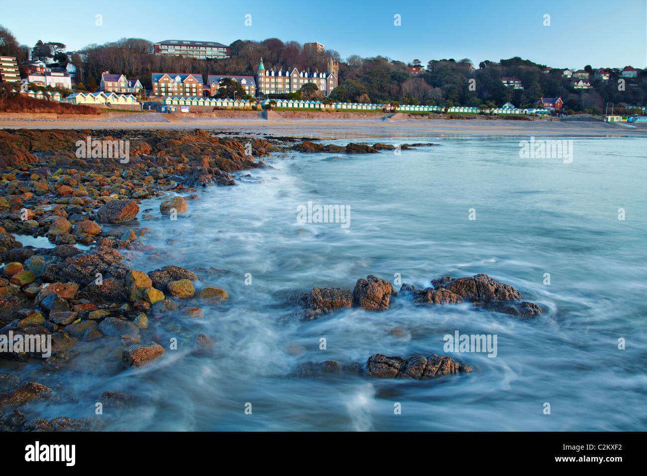 Langland bay beach huts hi-res stock photography and images - Alamy