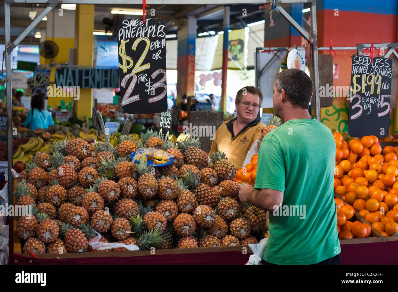 Shopping for fresh produce at Rusty's Markets. Cairns, Queensland ...