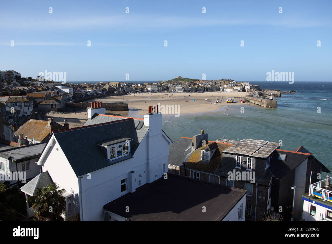 St ives beach cornwall hi-res stock photography and images - Alamy