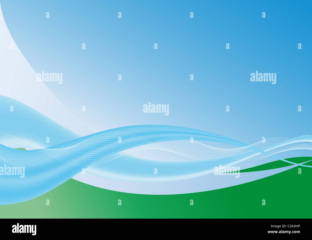 Abstract vector illustration of sky and earth background Stock Photo ...