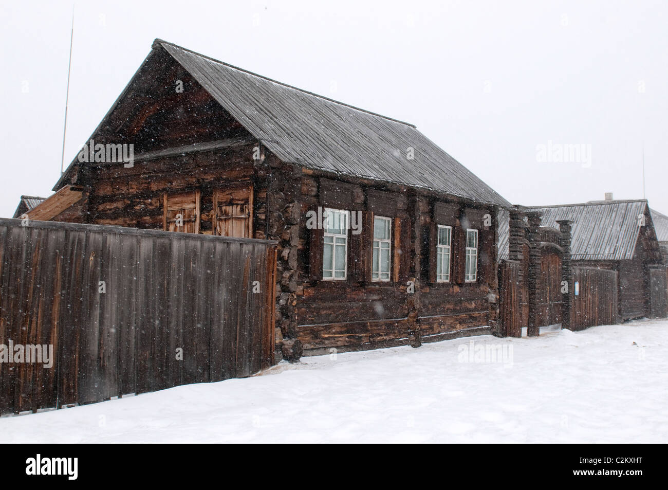Siberian urban-type settlement Shushenskoye - place where Soviet ...
