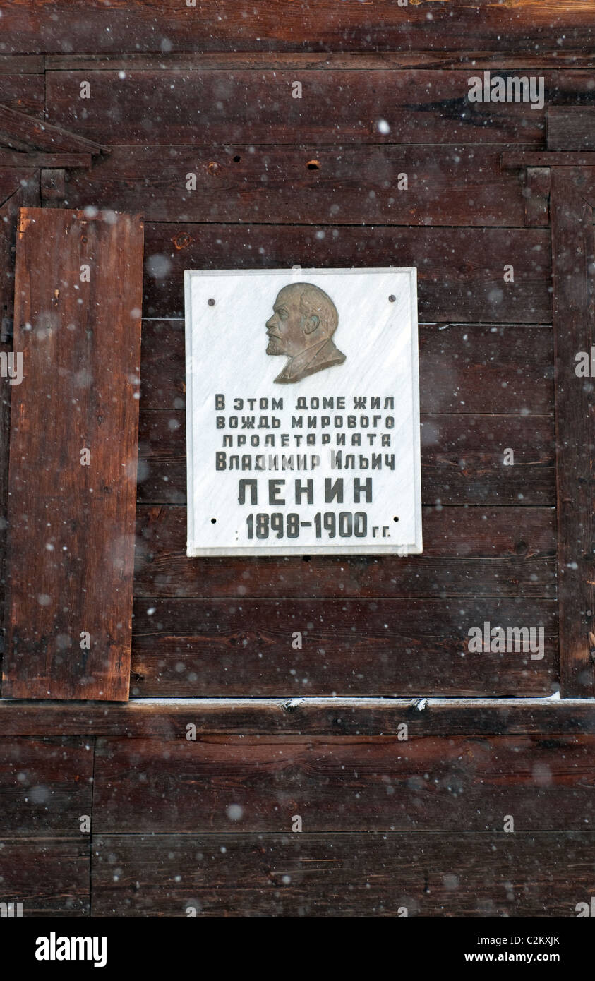 Lenin`s house in siberian urban-type settlement Shushenskoye - place ...