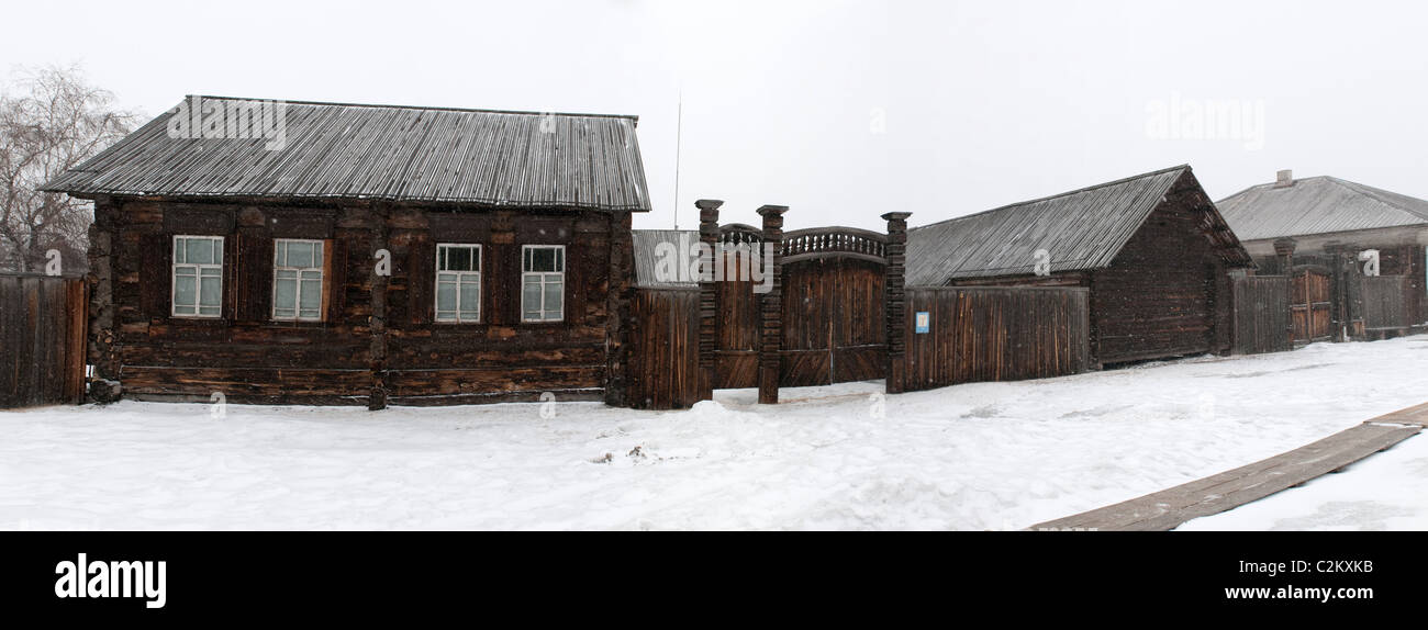 Siberian urban-type settlement Shushenskoye - place where Soviet ...