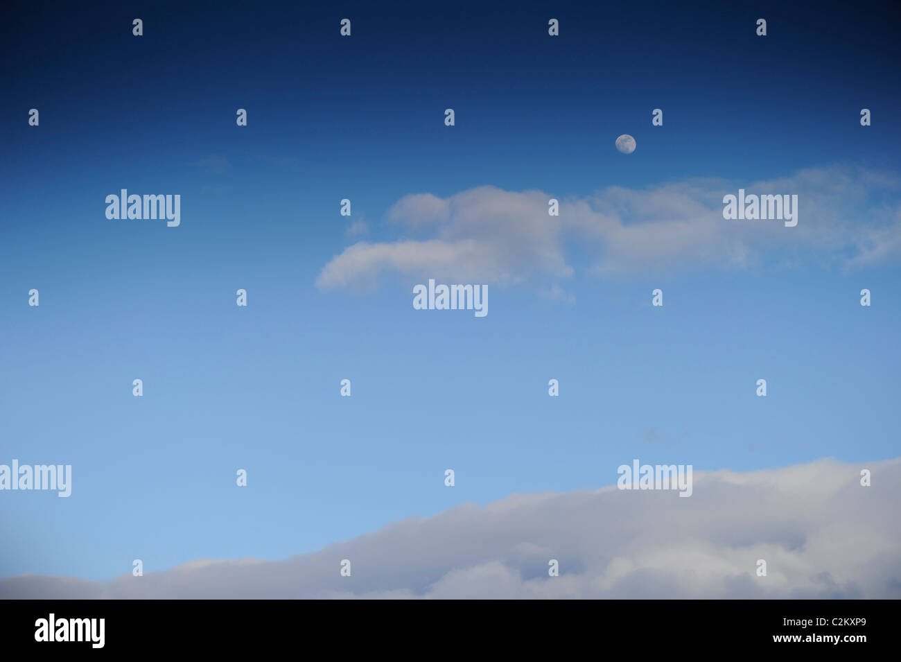 Photo of the moon just before sunset taken in Salento, Colombia Stock ...