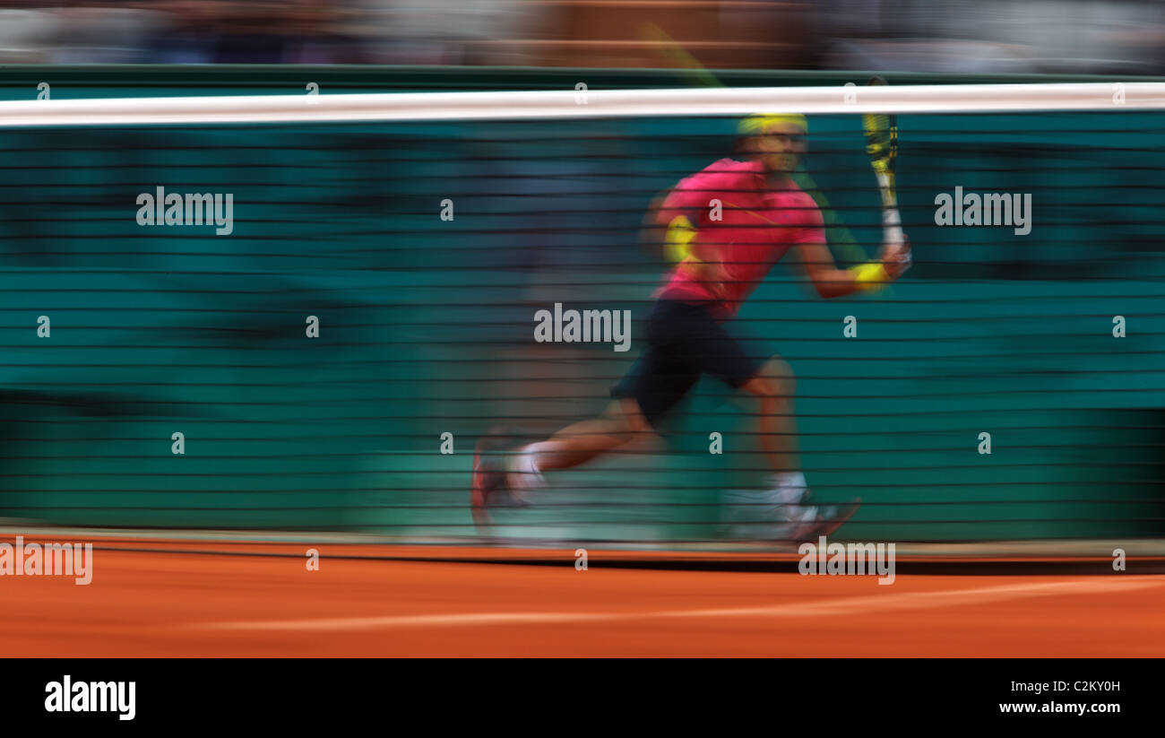 Tennis player rafael nadal in the stands hi-res stock photography and ...