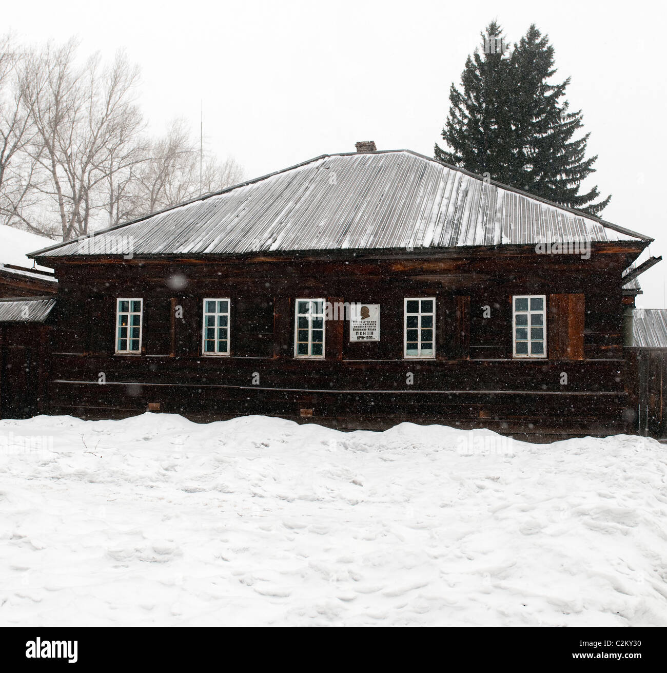 Lenin`s house in siberian urban-type settlement Shushenskoye - place ...