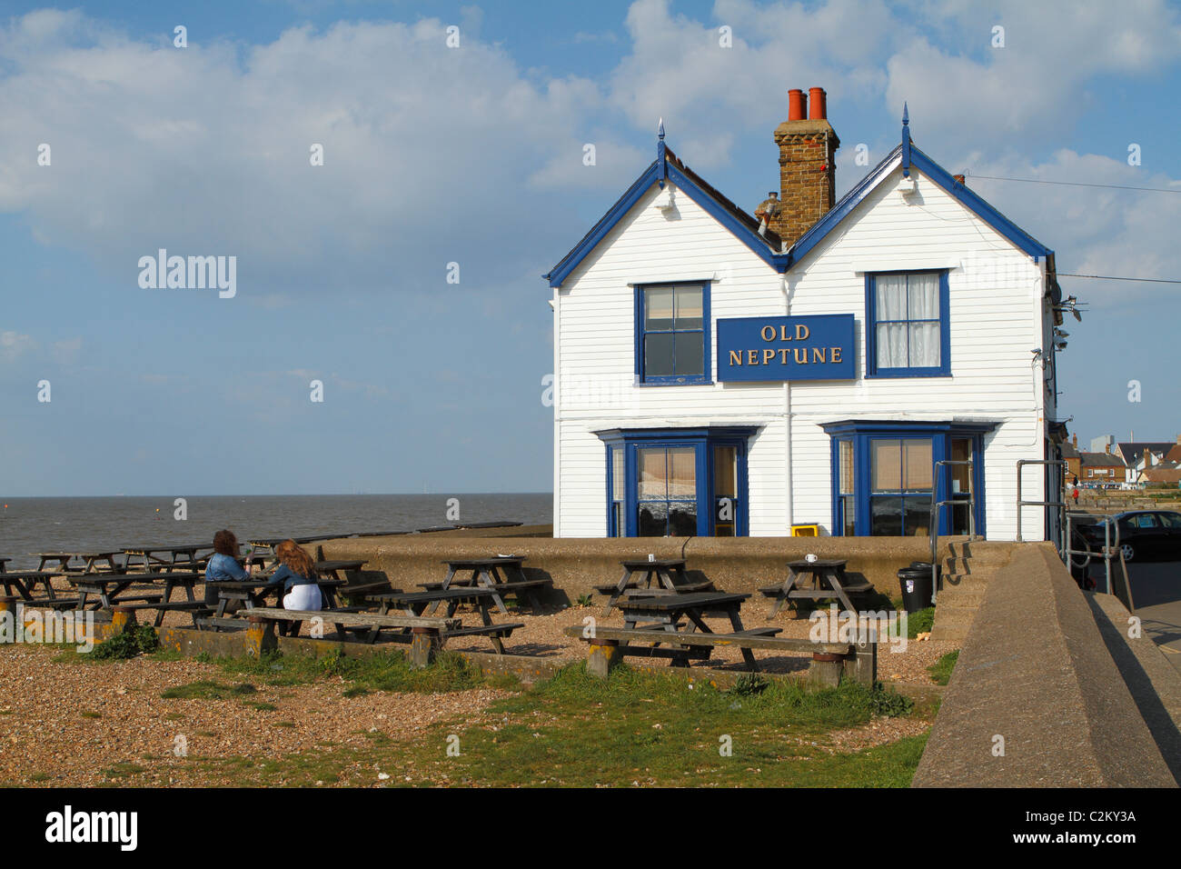 The Old Neptune Pub in Whitstable on the seafront Stock Photo - Alamy