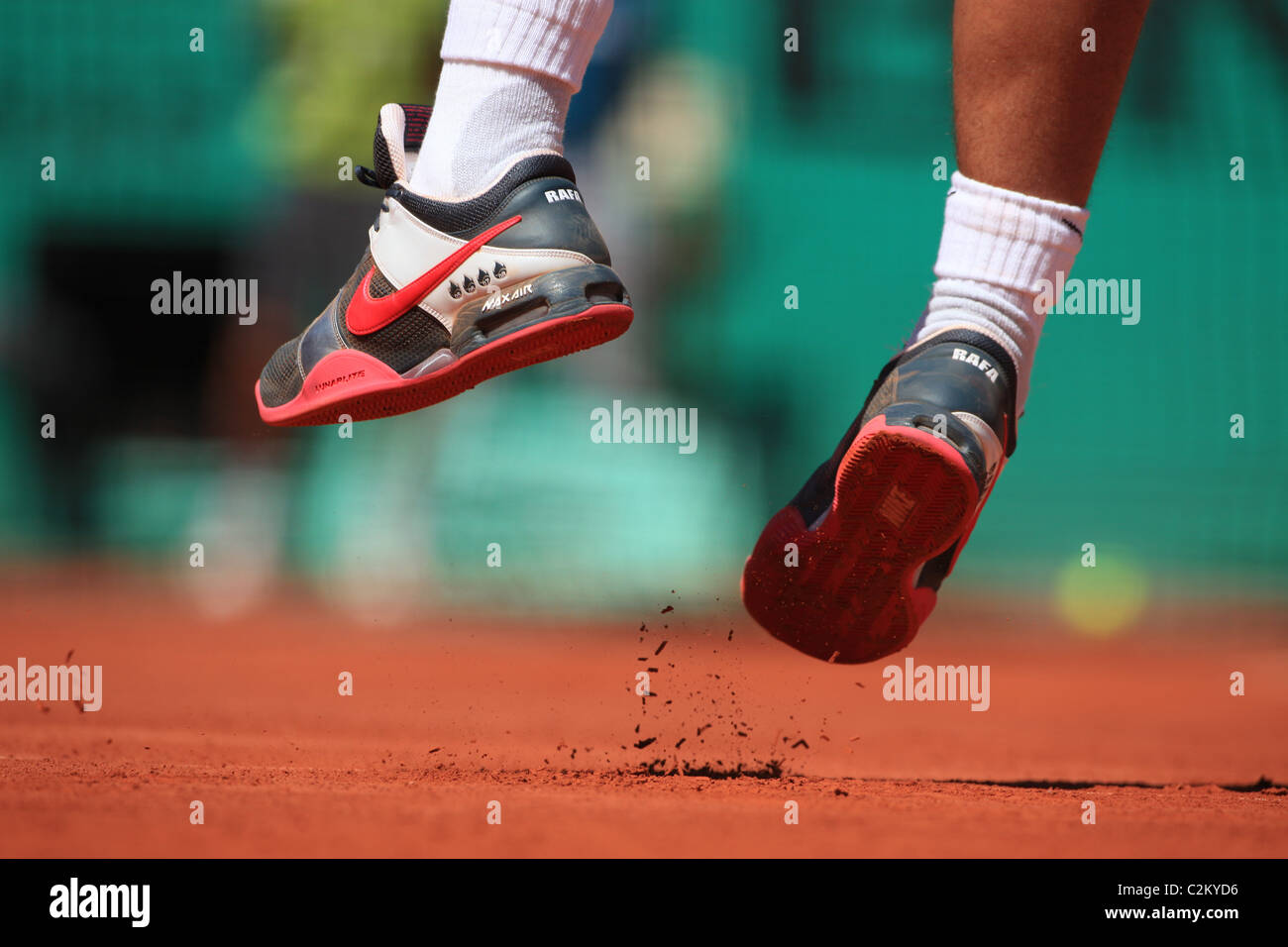Tennis player rafael nadal in the stands hi-res stock photography and ...
